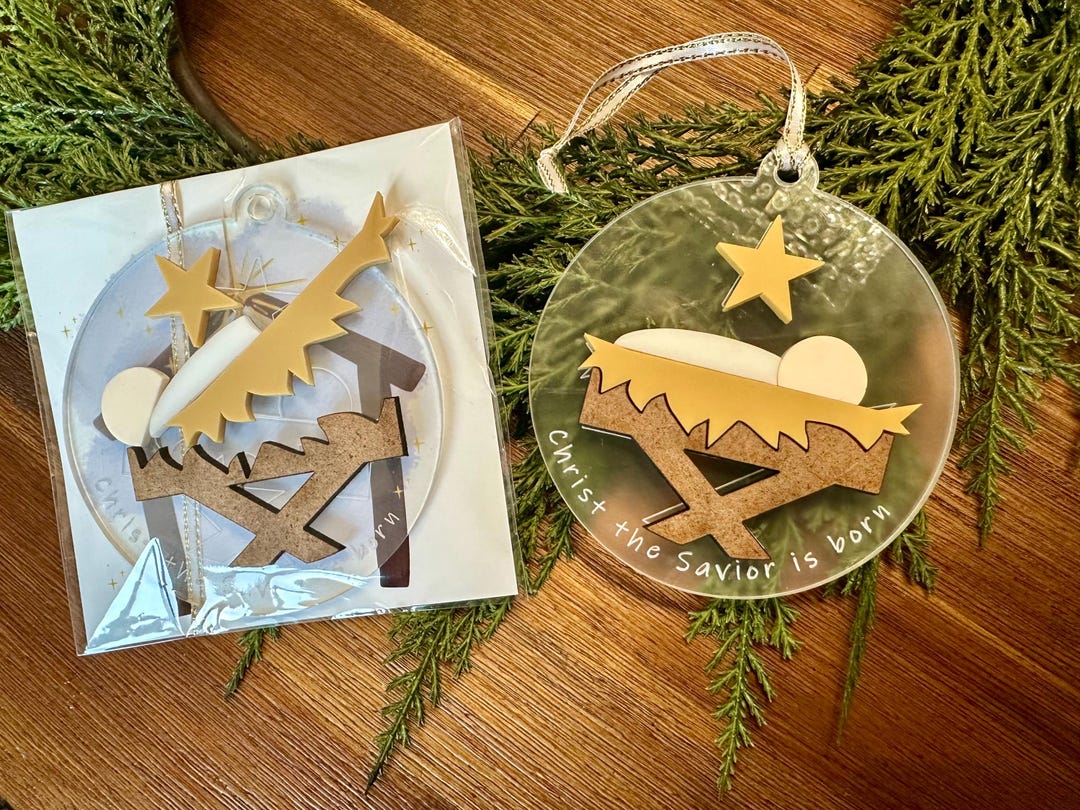 Primary Ornament, LDS, Nativity Ornament, Christmas Gift, DIY Nativity ...