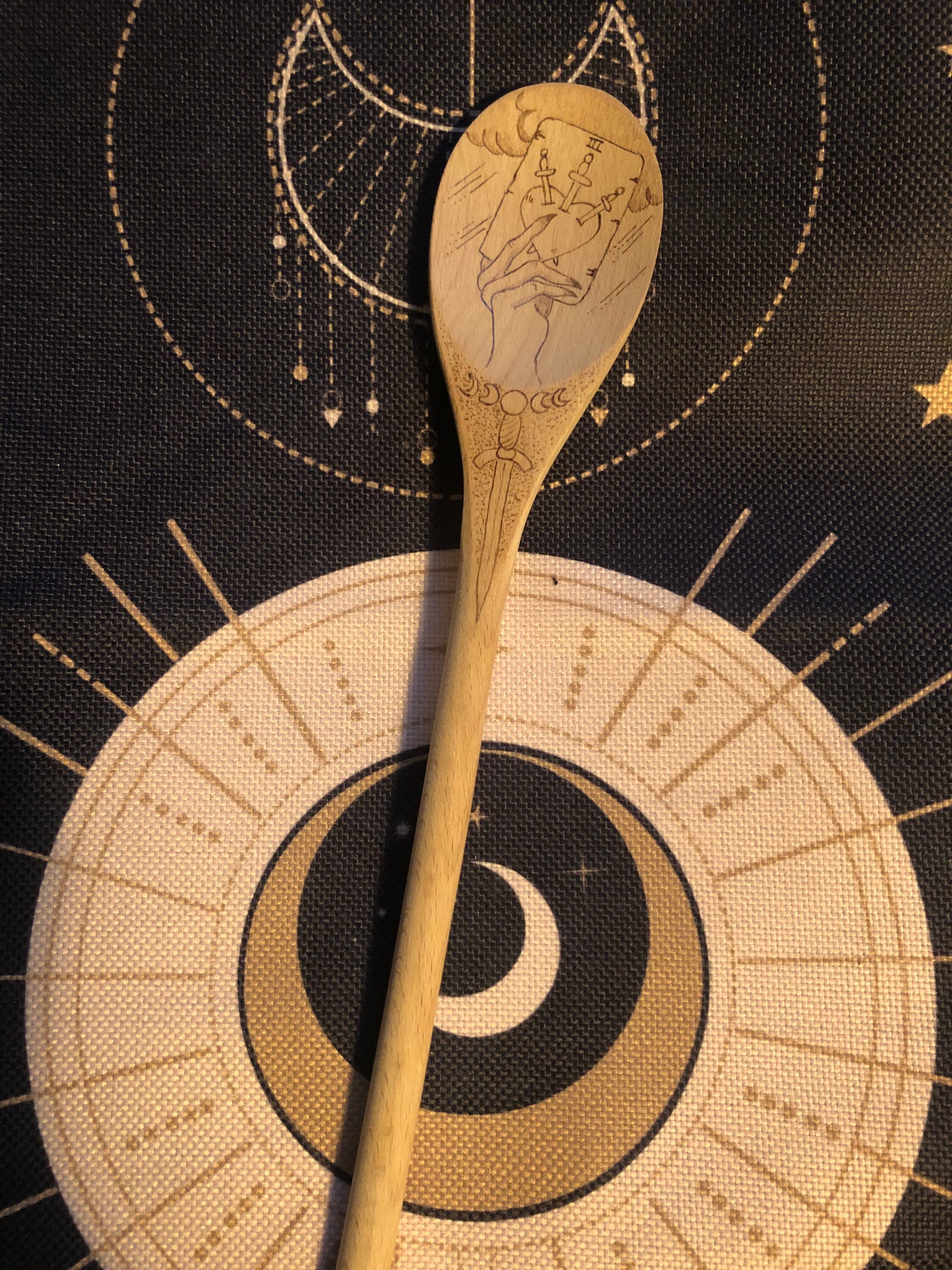 Three of Swords Spoon | Etsy