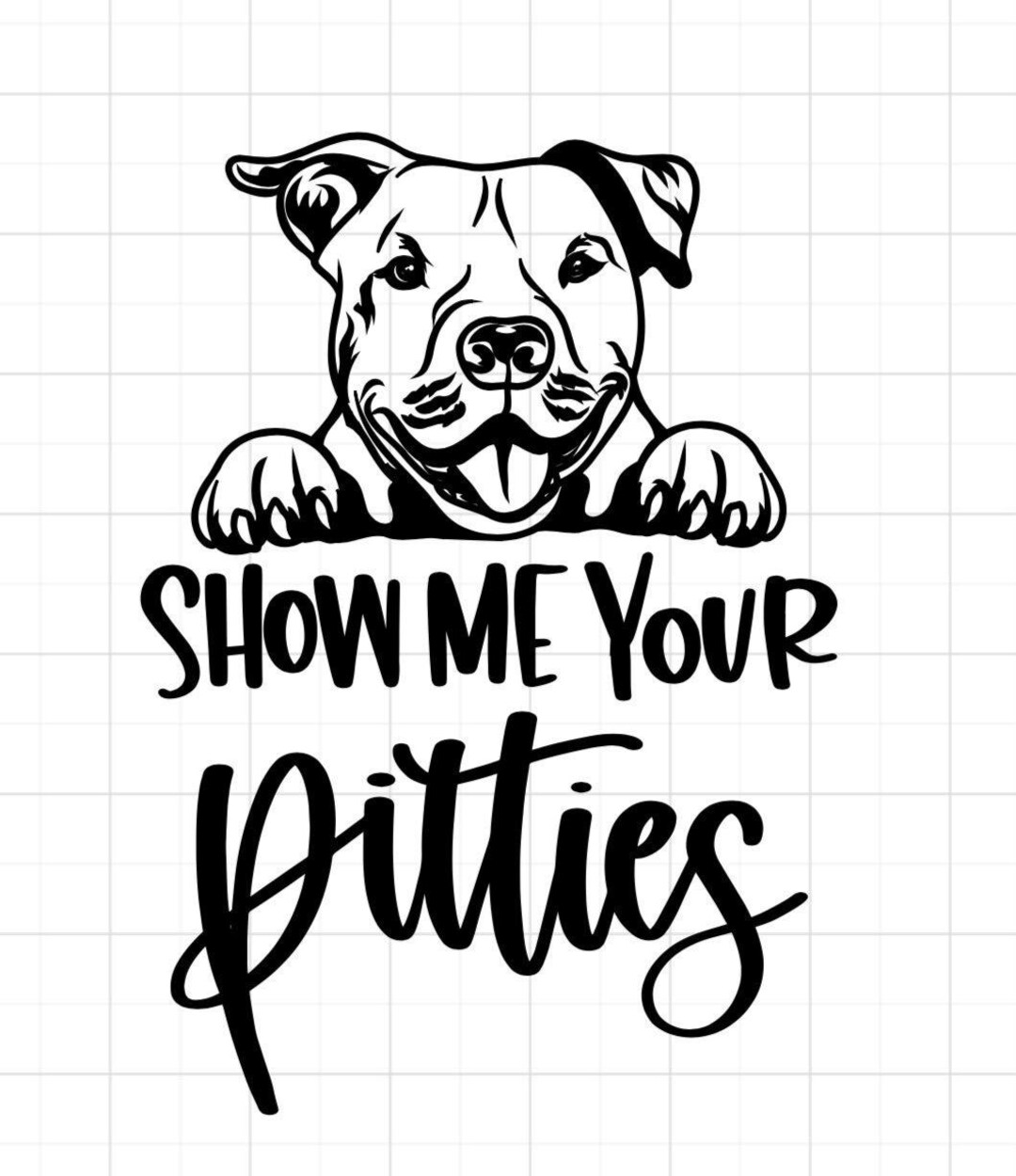 Show Me Your Pitties Car Decal - Etsy
