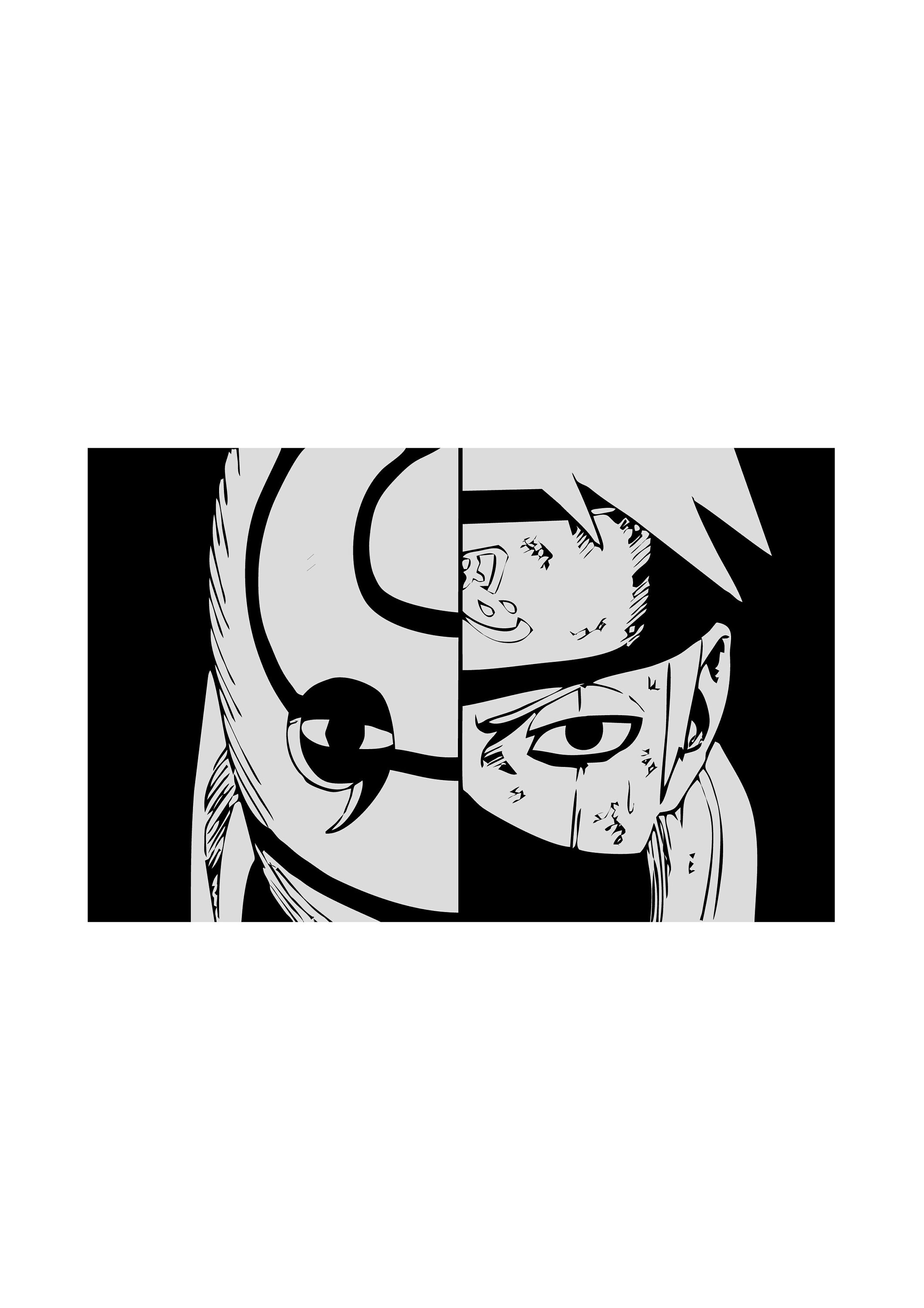 SVG PDF DXF Naruto Anime Bundle Itachi Saske Obito Sharingan | Etsy
