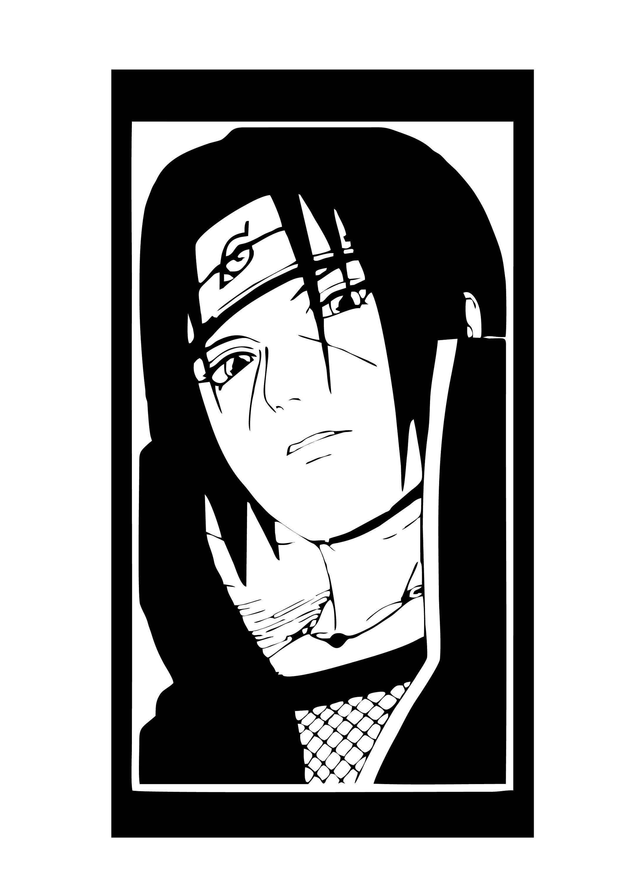 SVG PDF DXF naruto anime bundle itachi sharingan uchiha 20 | Etsy