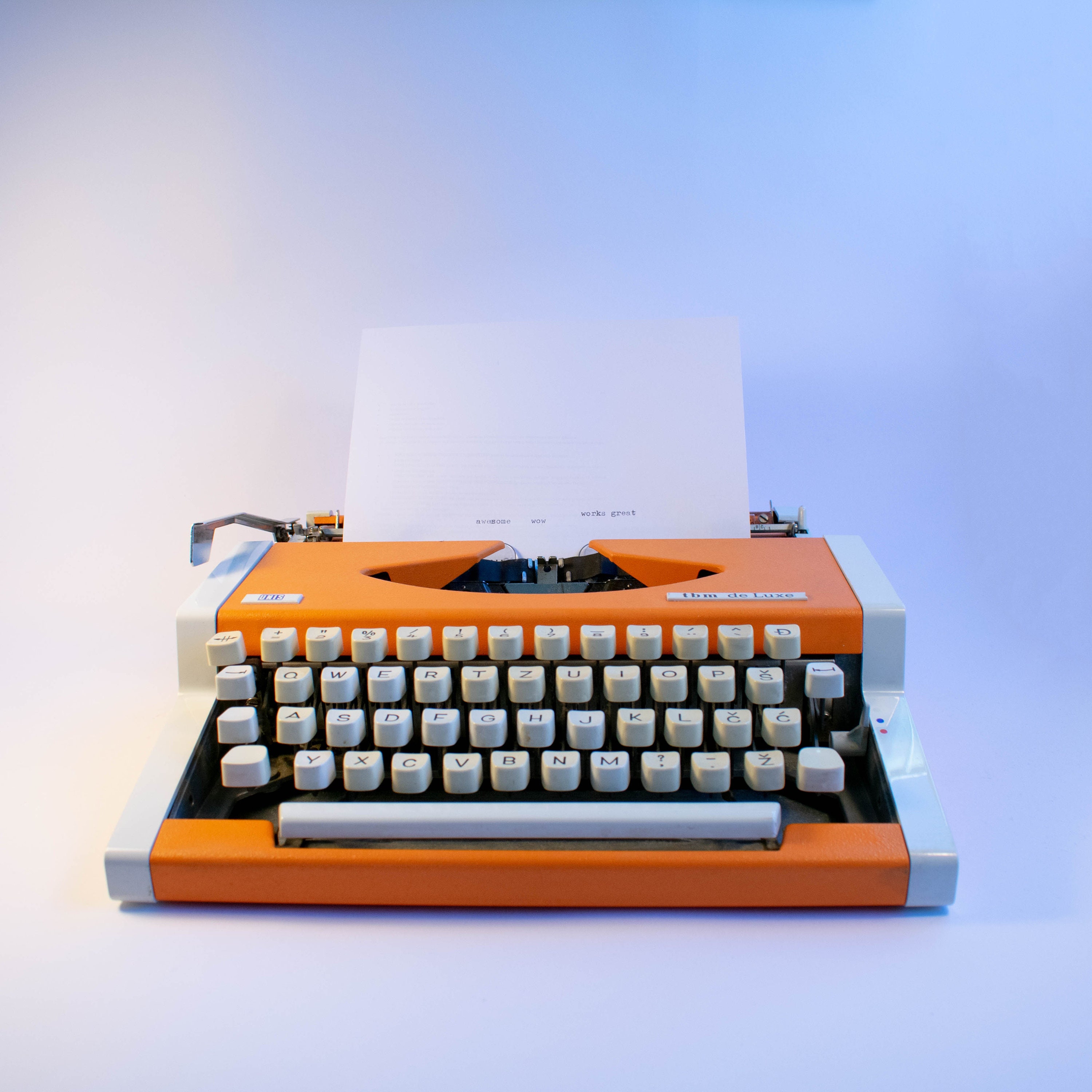 UNIS Tbm De LUXE - Typewriter - Vintage- 1980s- WORKING - Etsy