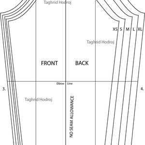 Basic Bodice Block Pattern With Sleeve - Etsy