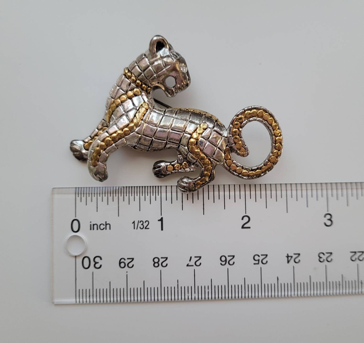 Silver Jaguar Panther Brooch Pin Set de 2 | Etsy