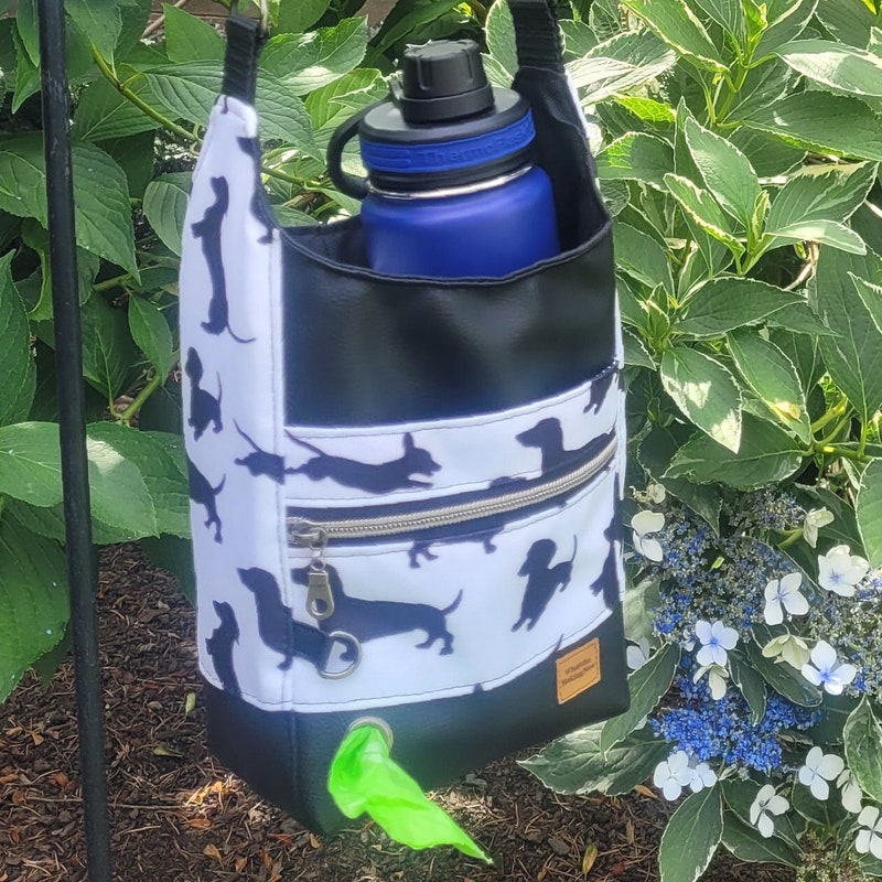 Dog Walking Bag With Water Bottle - Etsy