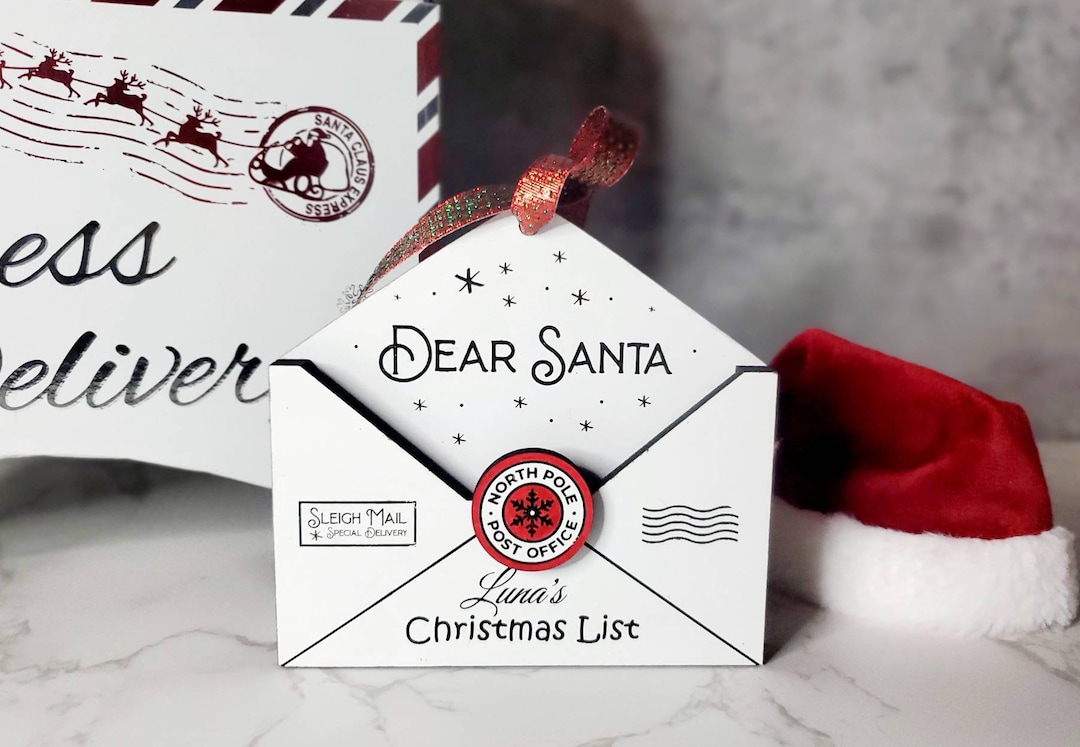 Dear Santa Christmas List Holder and Ornament. - Etsy