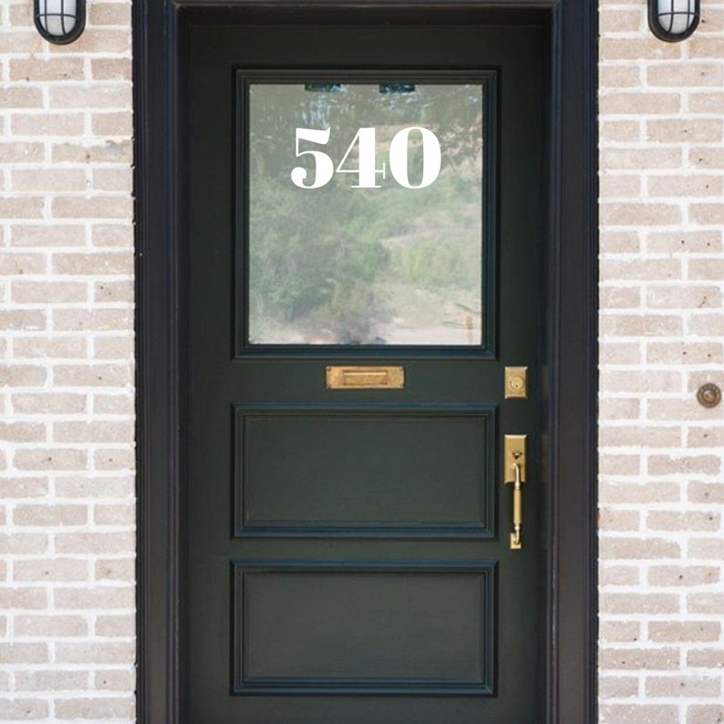 House Number Decal, Home Address Front Door Decal, Mailbox Number ...