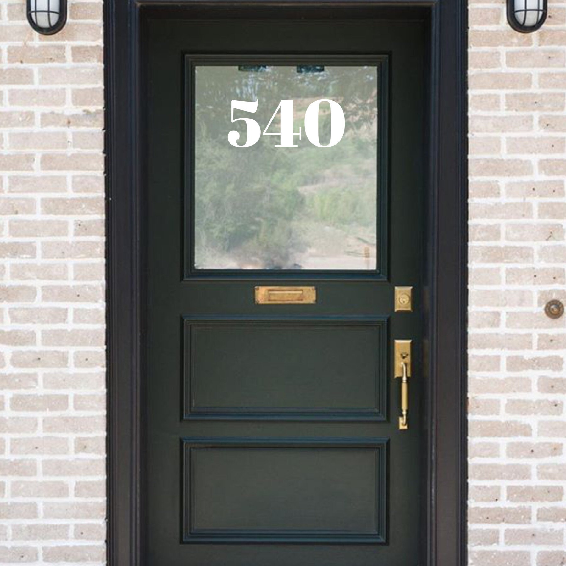 House Number Decal Home Address Front Door Decal Mailbox | Etsy