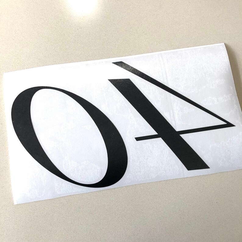 House Number Decal Home Address Front Door Decal Mailbox | Etsy