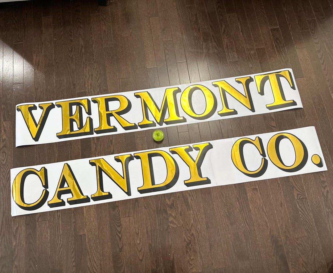 Historic Gold and Black Lettering, Vintage Style Gold Lettering With ...