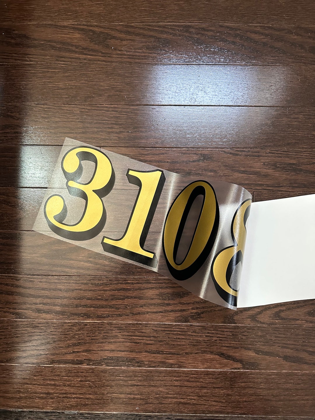 Metallic Gold Transom Numbers Gold Fanlight House Numbers Gold and ...