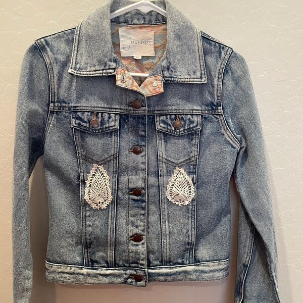Denim Lace Jacket - Etsy
