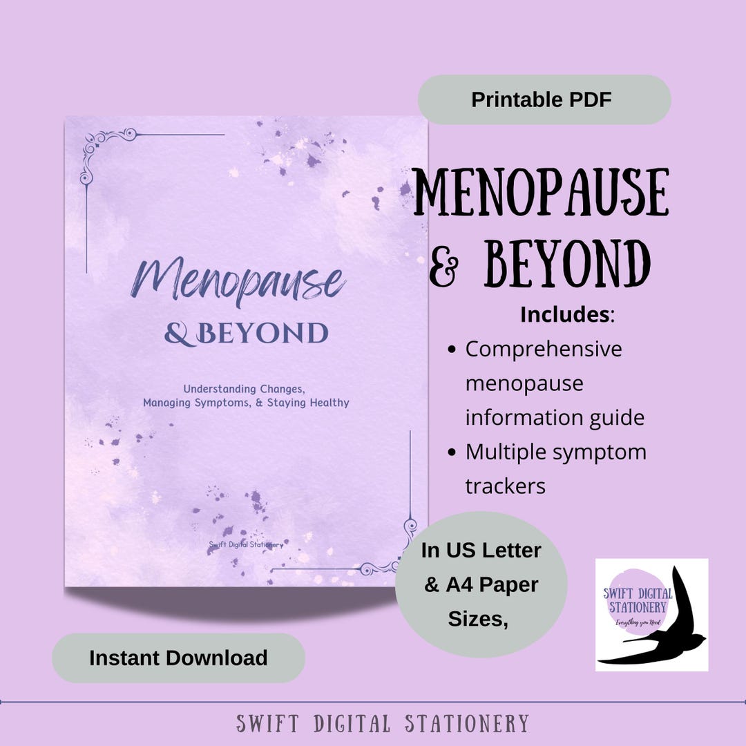 Menopause & Beyond Journal | Printable Menopause Tracker | Symptom Log ...