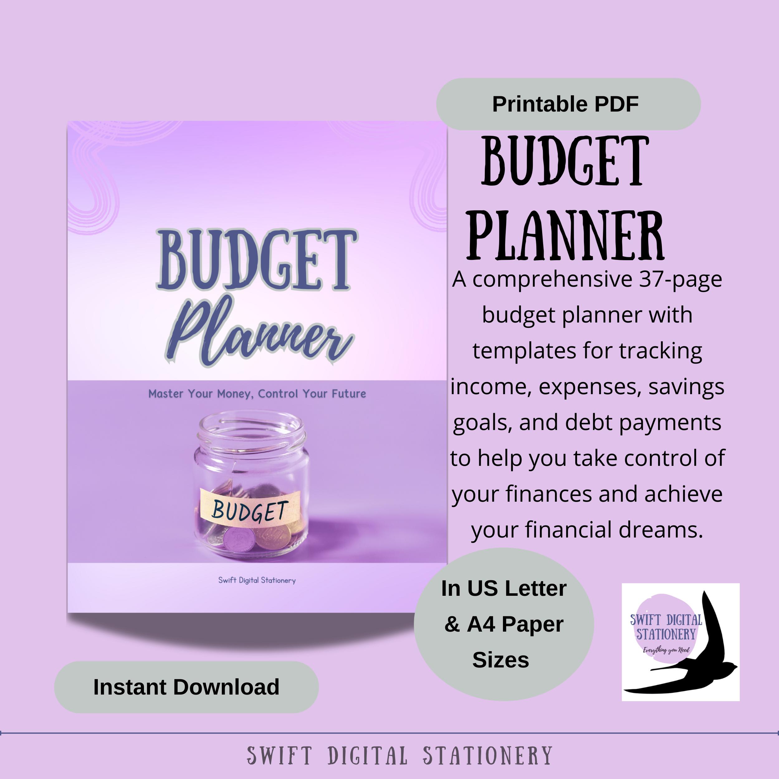Budget Planner Printable | Financial Planner | Expense Tracker ...