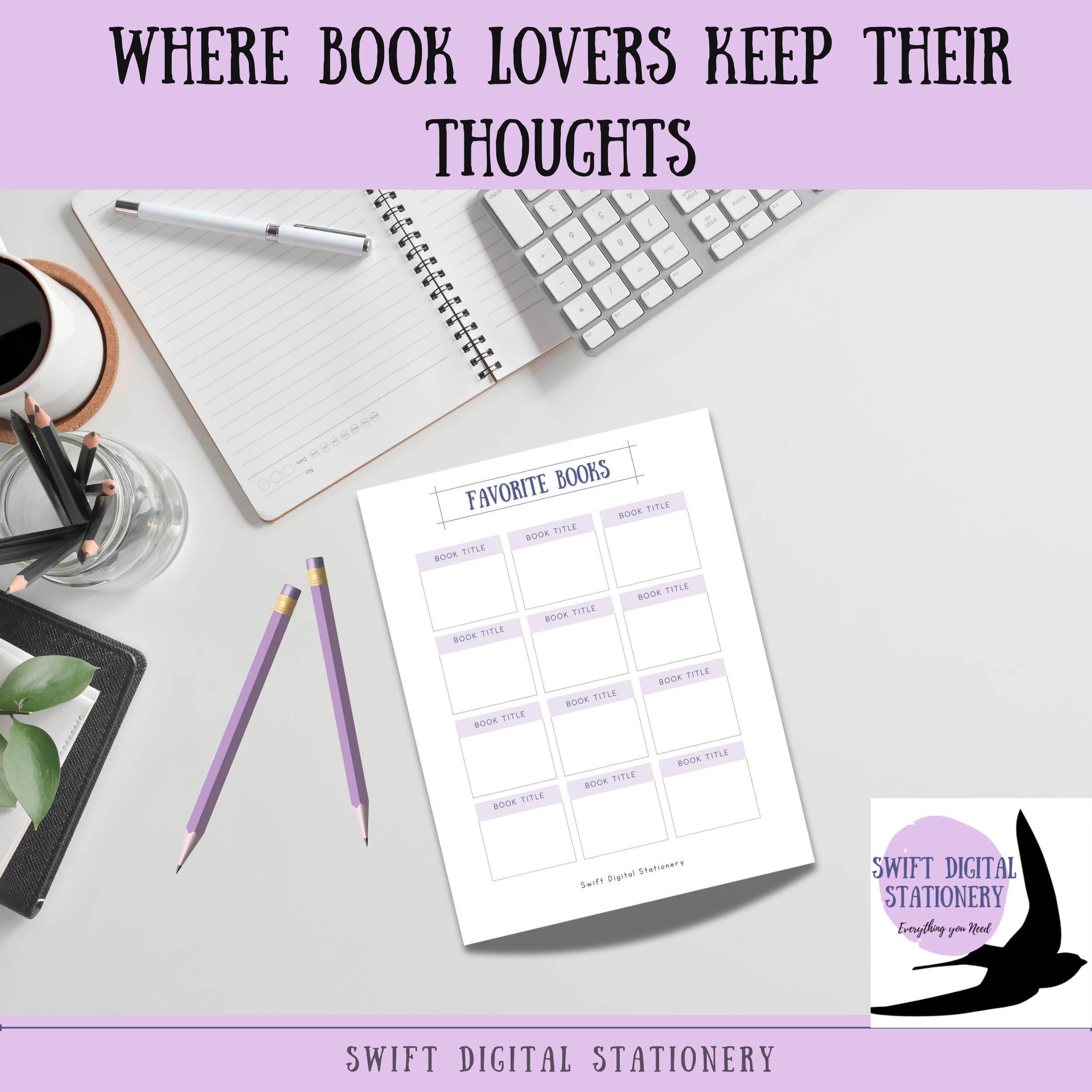 Reading Planner Printable | Book Tracker Journal | Reading Log | Book ...