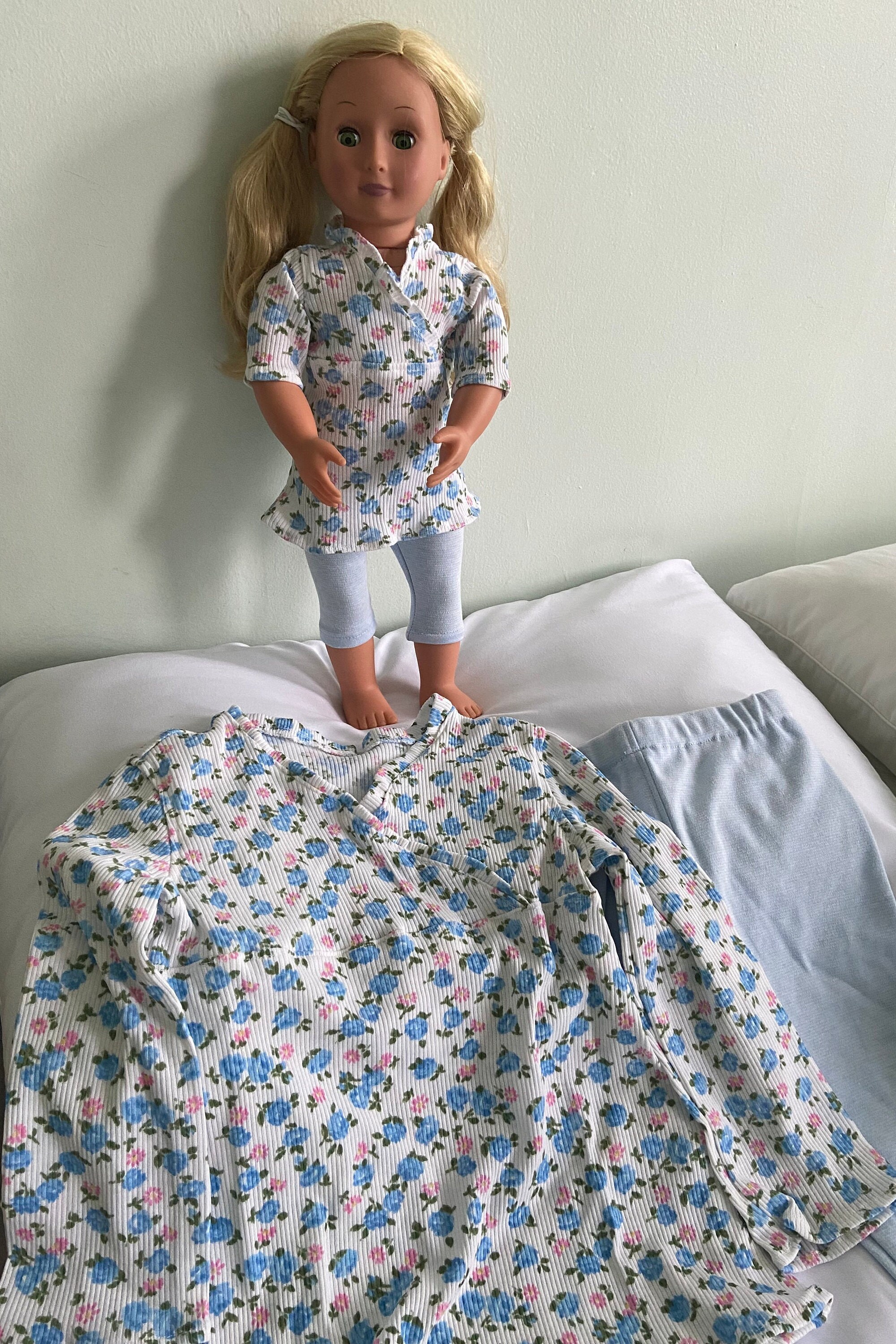 Pajama Outfit girls With Matching 18 Inch Doll Set - Etsy