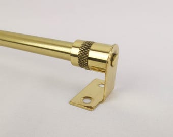 9mm Polished Brass Rod and Recessed Brackets, Cut to Size - Etsy