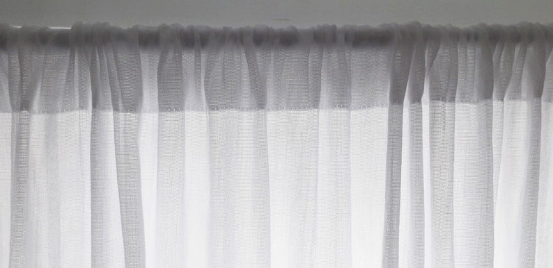 Rod Top Cotton Muslin Bathroom/kitchen Window Curtain or - Etsy UK