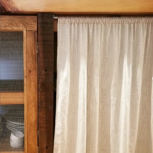 Linen Under Counter Curtain, Custom Sizes up to a Maximum Length of ...