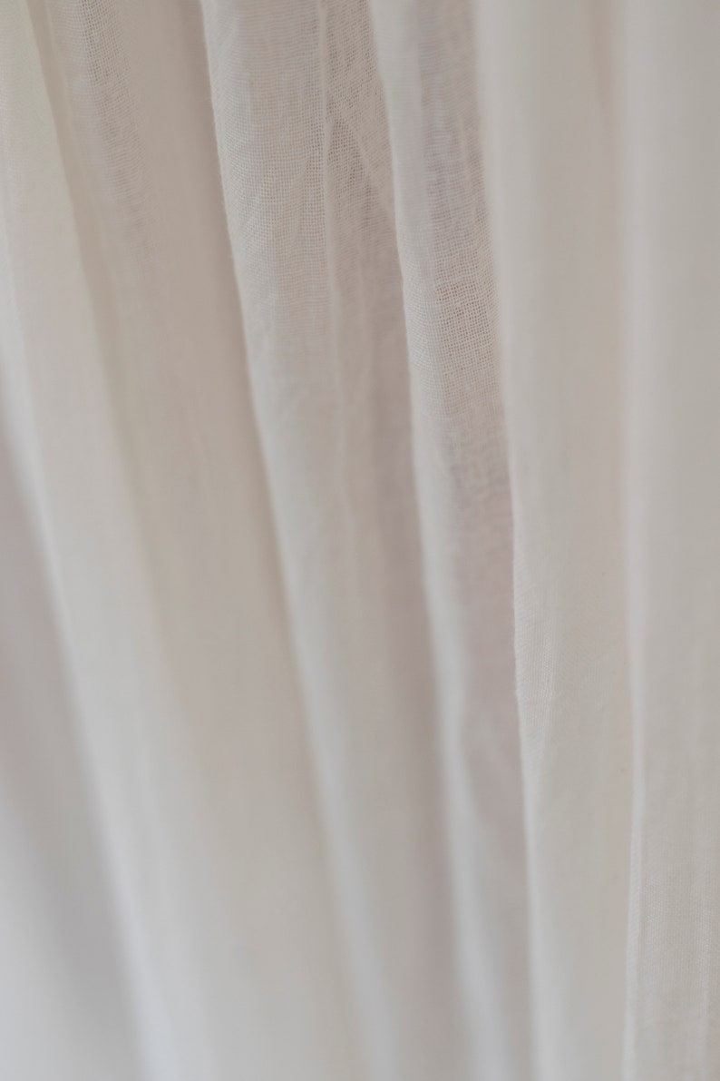 Rod Top Cotton Muslin Bathroom/kitchen Window Curtain or - Etsy UK