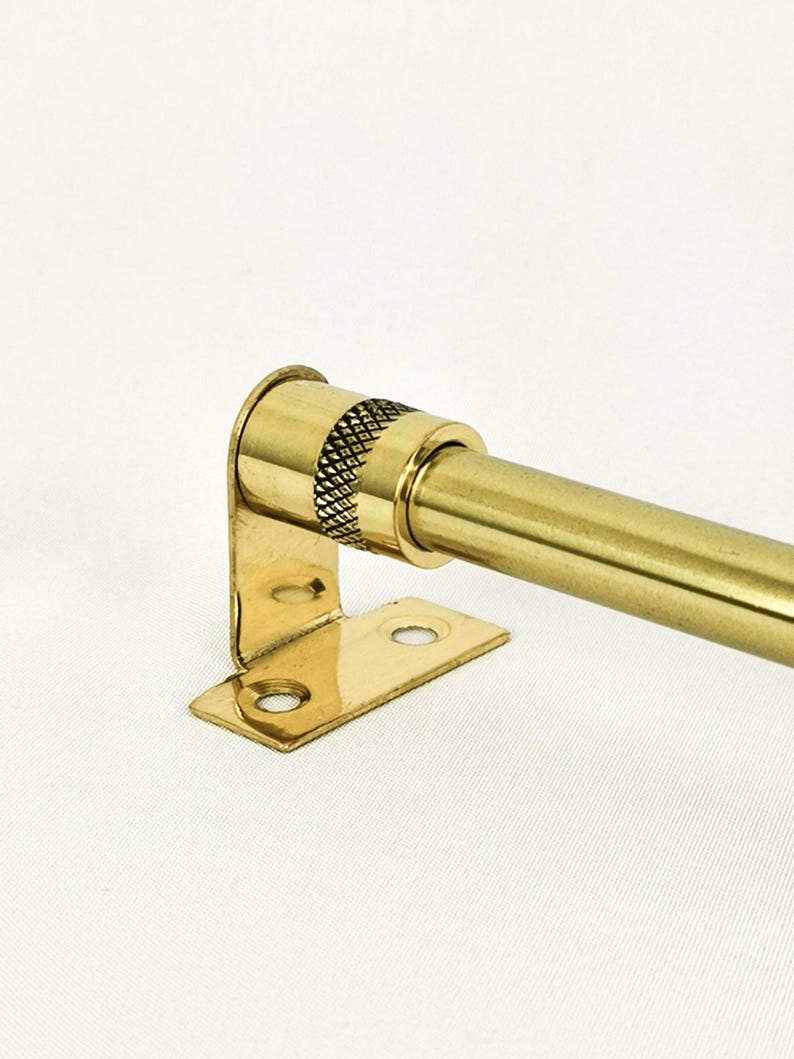 9mm Polished Brass Rod and Angled Brackets, Cut to Size - Etsy