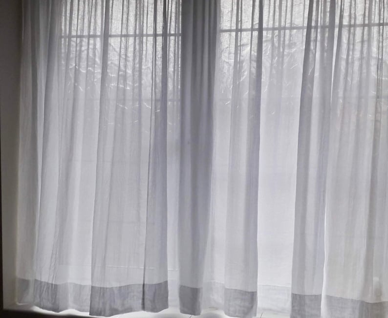 Rod Top Cotton Muslin Bathroom/kitchen Window Curtain or - Etsy UK