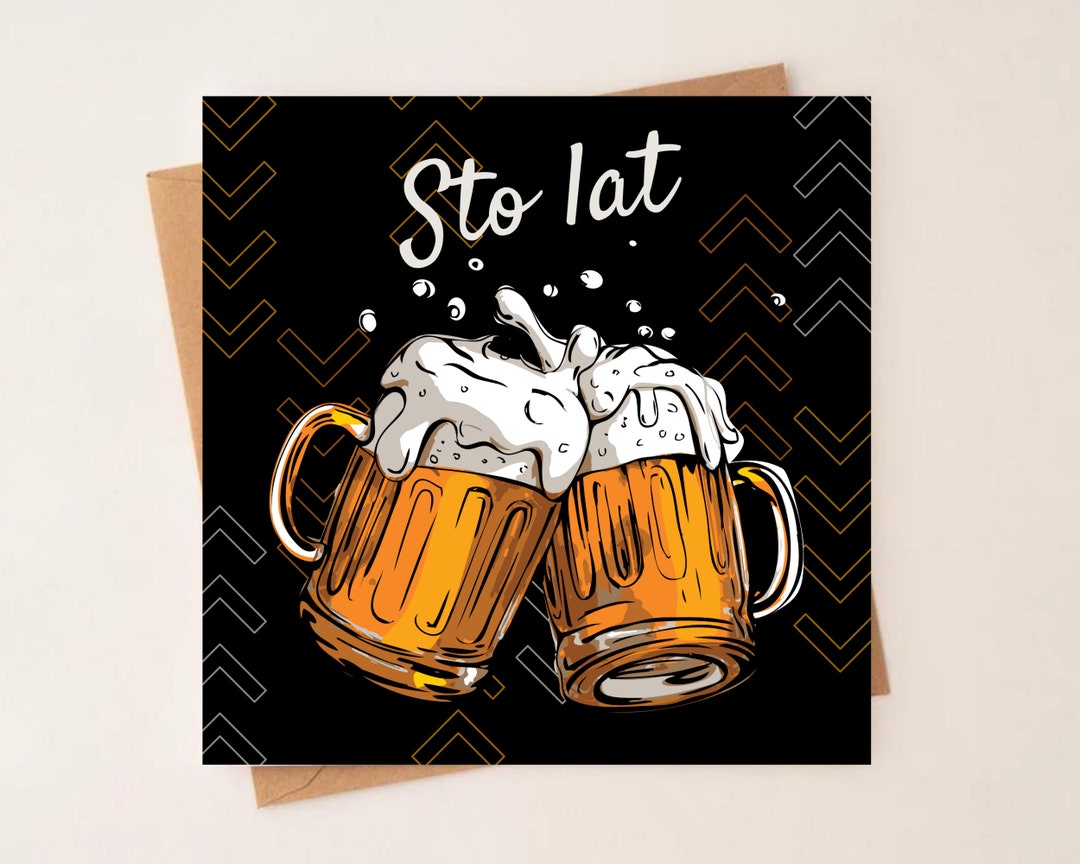 Sto Lat, Polski Kartka, Polish Greeting Card, Kartka Urodzinowa, Cards ...