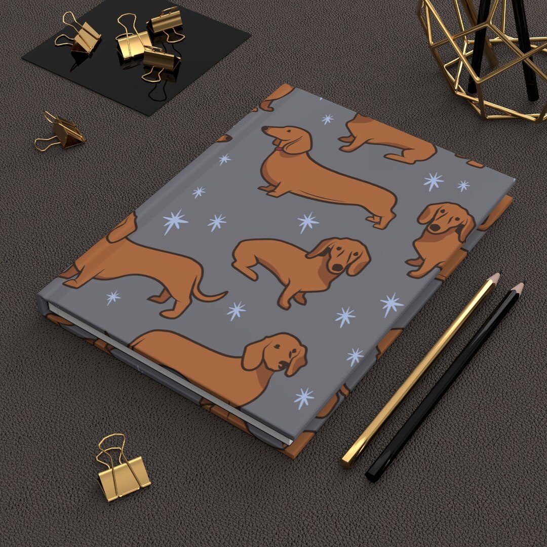Dachshund Notebook, Daxie Journal, Sausage Dog Diary, Hardcover Journal ...