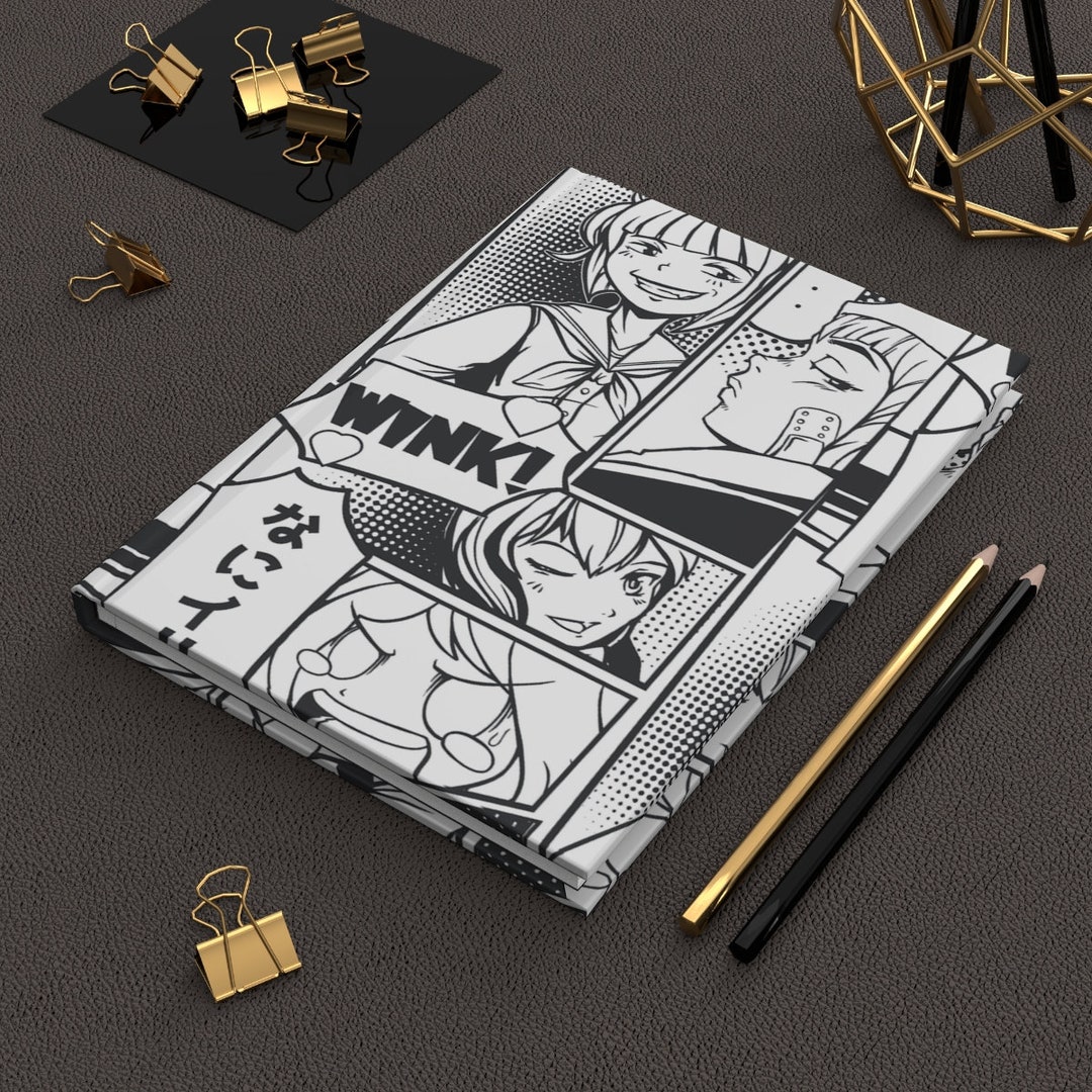 Manga Girls, Comic Style Notebook, Anime Journal, Hardcover Journal ...