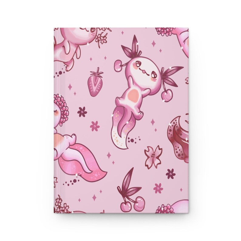Axolotl Notebook, Salamander Journal, Cute Amphibian Diary, Hardcover ...
