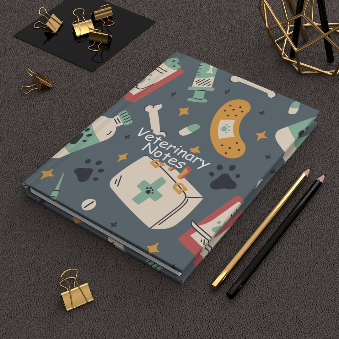 Veterinary Notebook, Pet Lover Journal, Pet Doctor Notebook, Hardcover ...