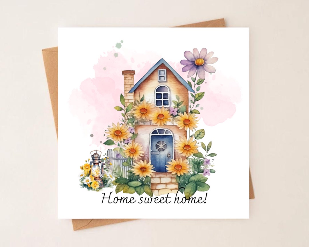 Home Sweet Home, Congrats, New Home Greeting Card, Moving House ...