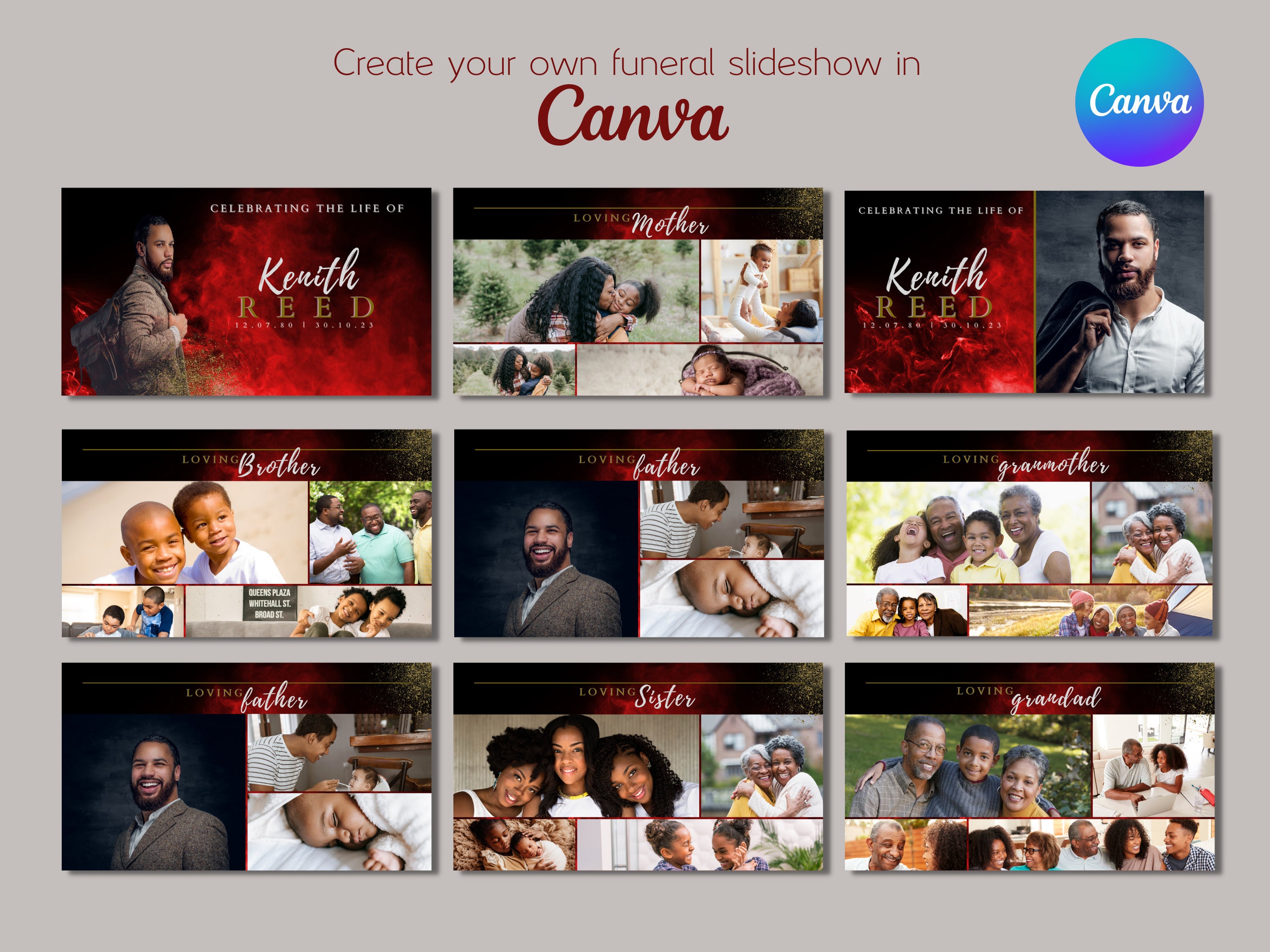 Funeral Slideshow | Funeral Slideshow Template | Memorial Video ...