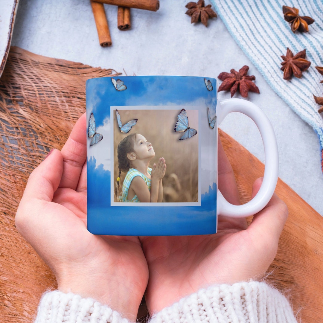Memorial Mug Wrap, Memorial Photo Mug Wrap, Mug Sublimation, 11oz Mug ...