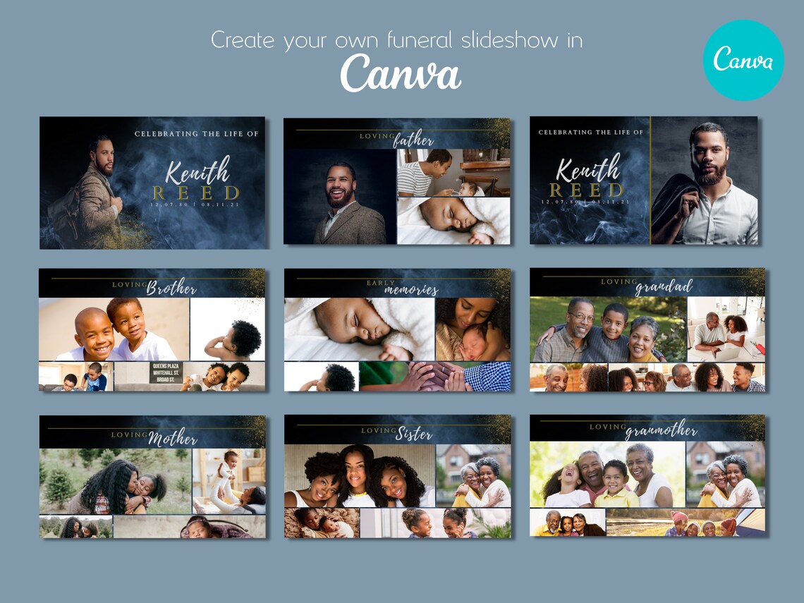 Funeral Slideshow | Funeral Slideshow Template | Memorial Video ...