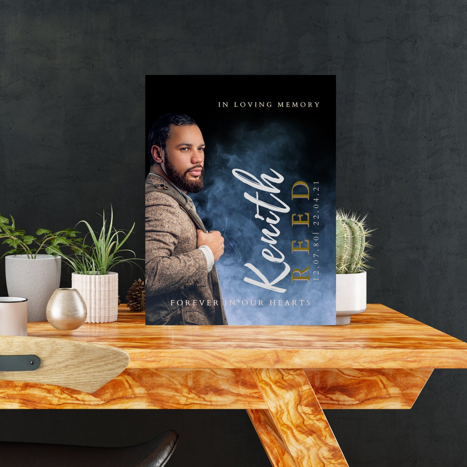 Funeral Table Sign | Memorial Table Sign | Editable Memorial Table Sign ...