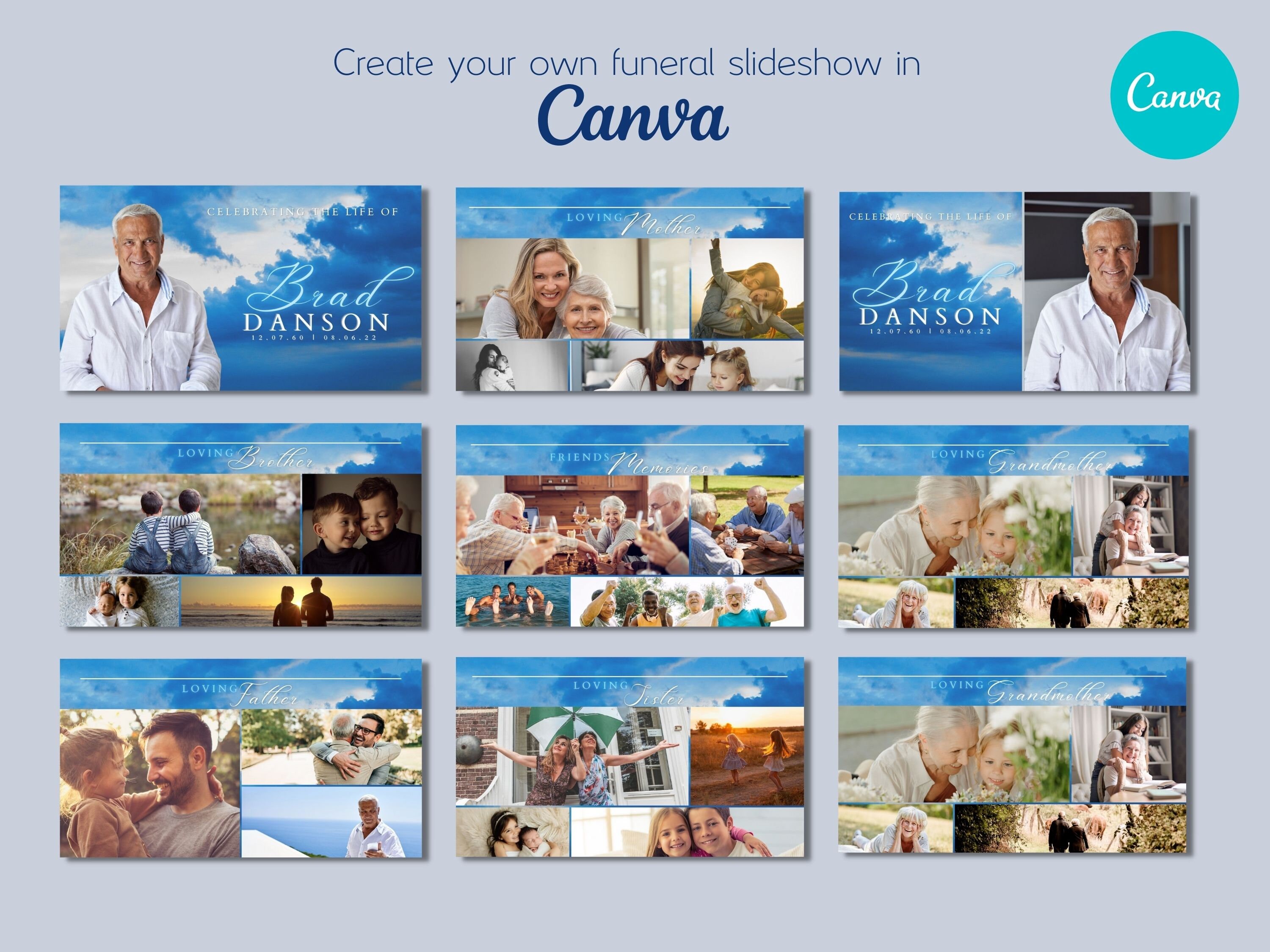 Funeral Slideshow Funeral Slideshow Template Memorial Video Template ...