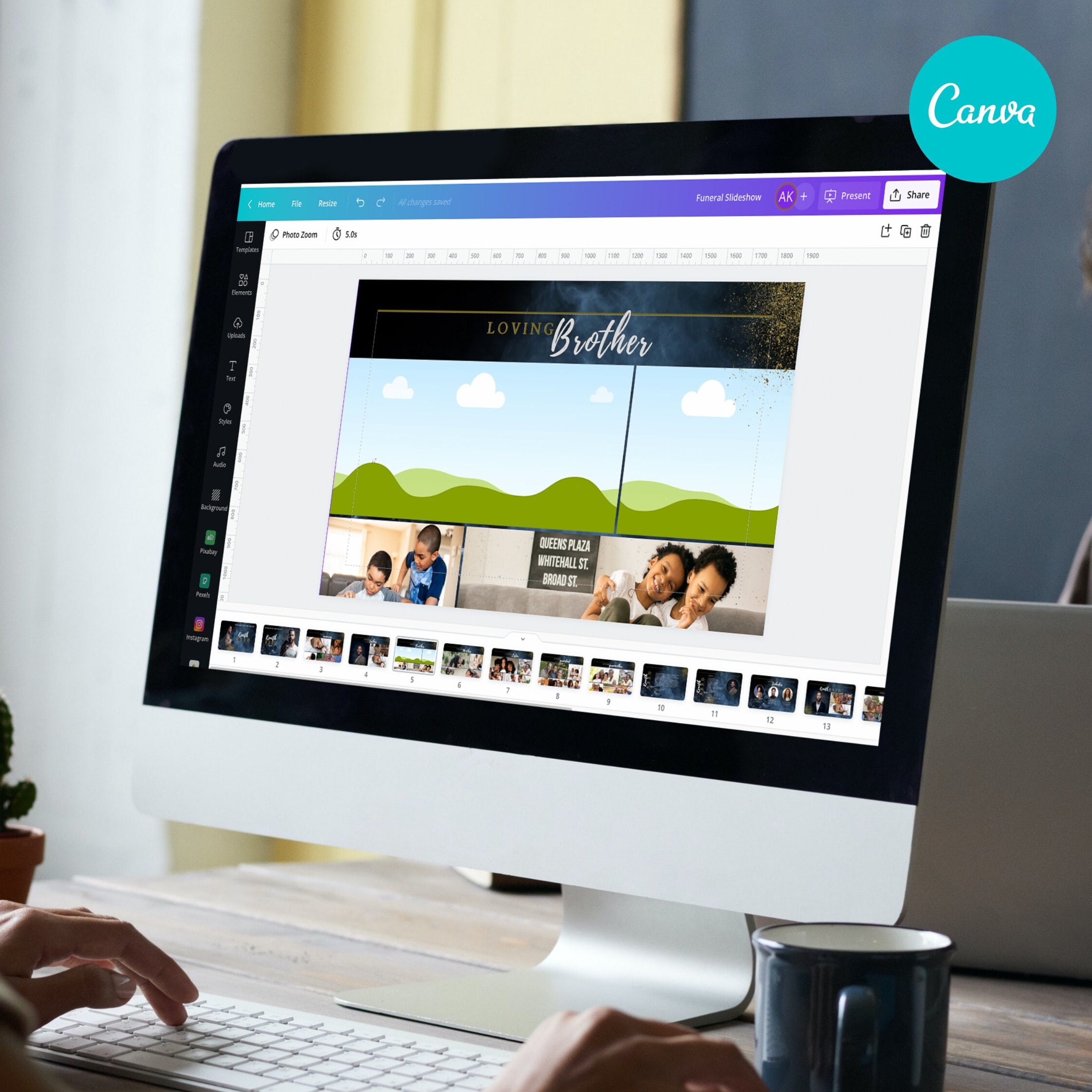 Funeral Slideshow | Funeral Slideshow Template | Memorial Video ...