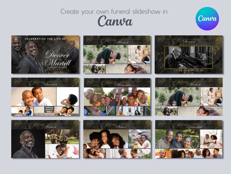 Funeral Slideshow | Funeral Slideshow Template | Memorial Video ...