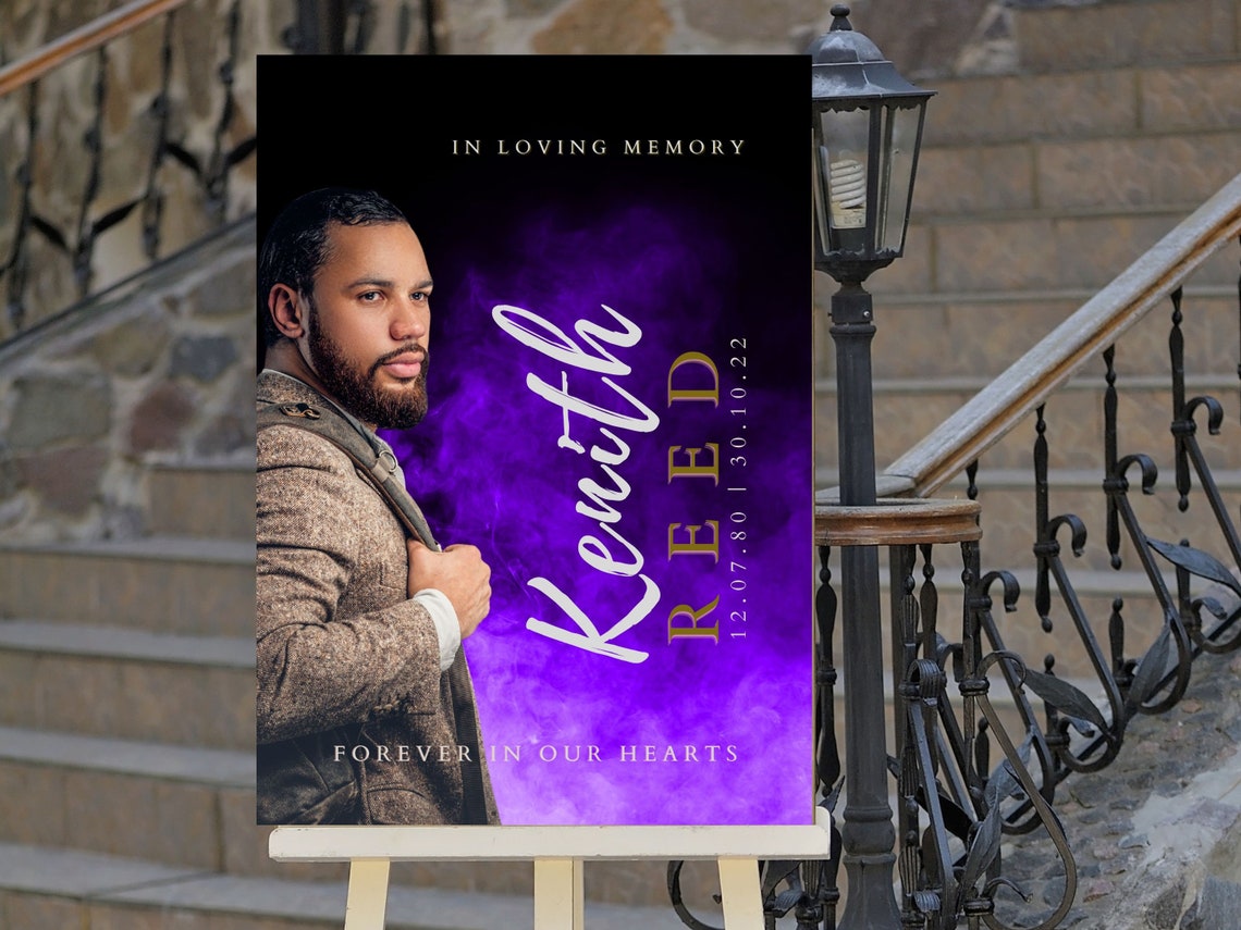 Funeral Welcome Sign Editable Funeral Welcome Poster - Etsy