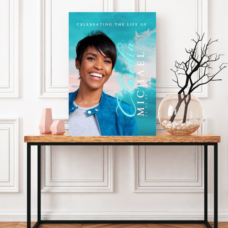 Funeral Welcome Sign | Editable Funeral Welcome Poster | Celebration of ...