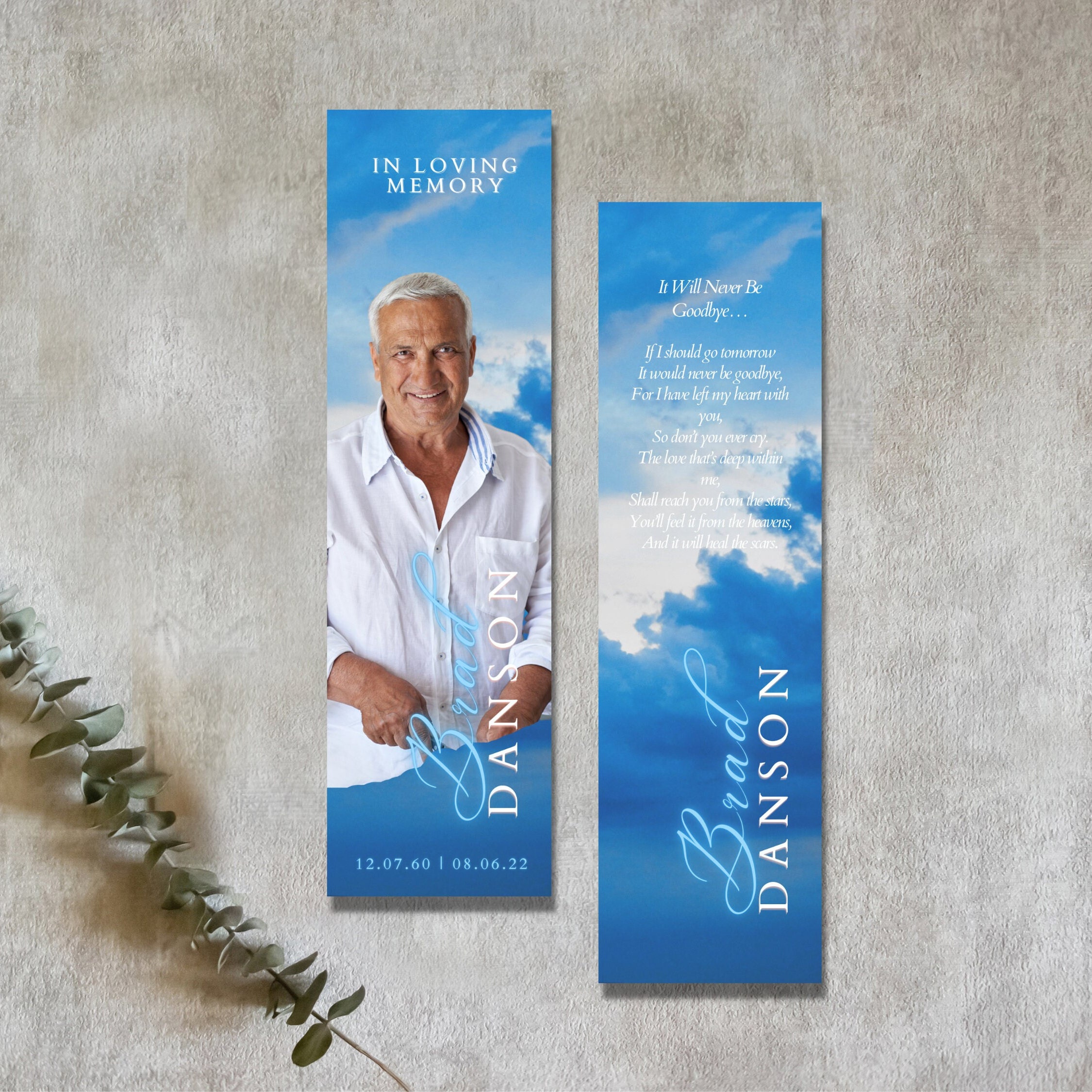 Tri-fold Funeral Bundle|memorial Package|celebration of Life Template ...
