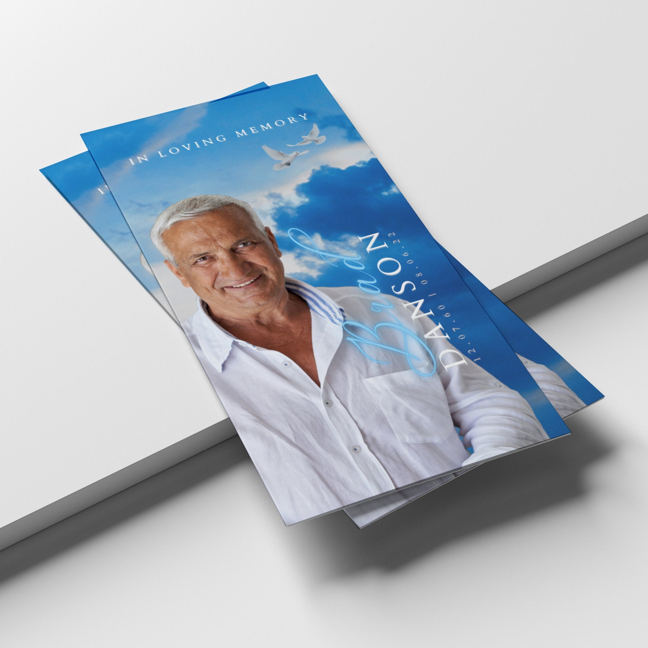 Tri-fold Funeral Bundle|memorial Package|celebration of Life Template ...