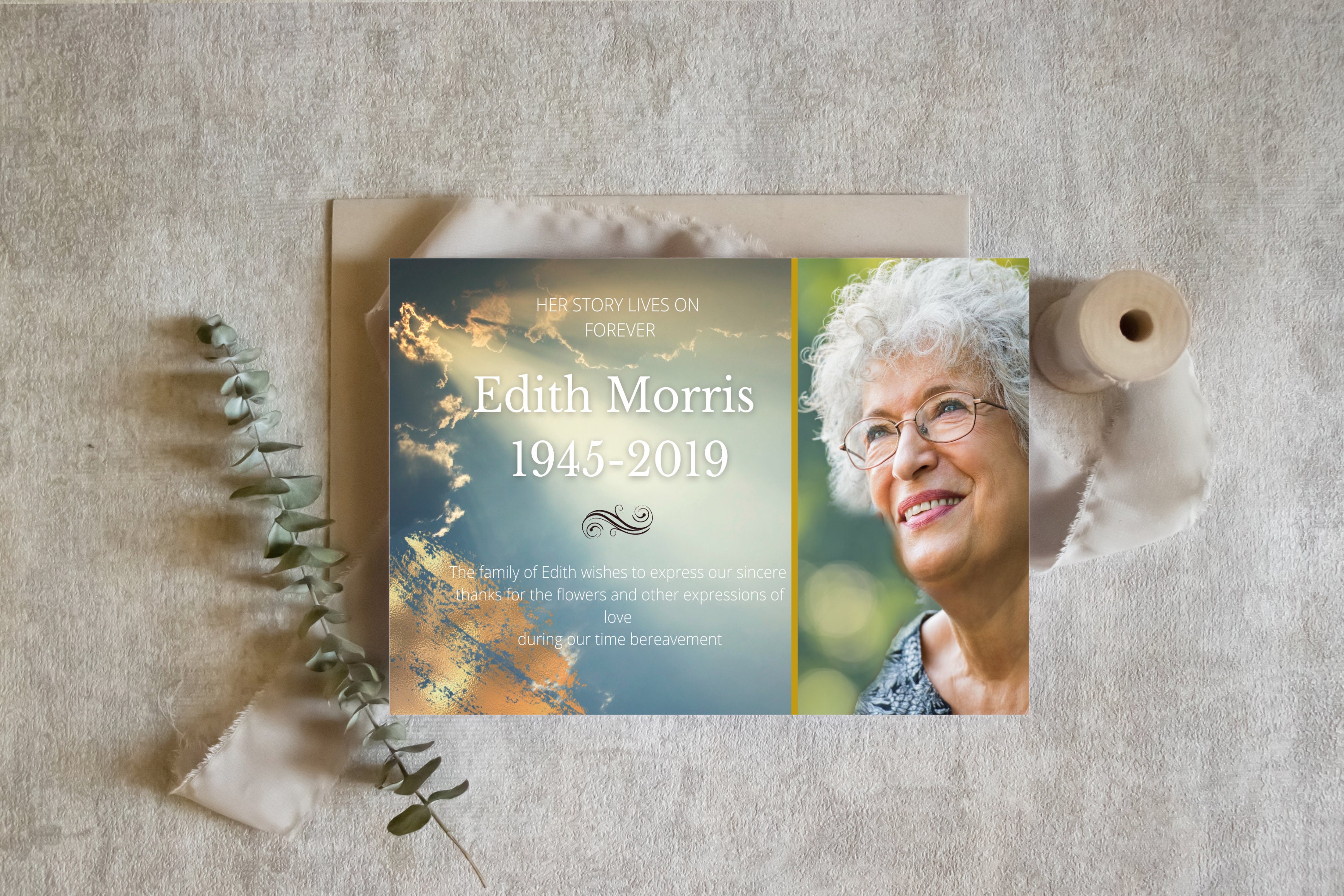 Tri-fold Funeral Bundle Set Memorial Package Celebration - Etsy