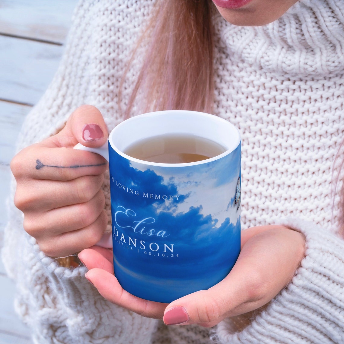 Memorial Mug Wrap, Memorial Photo Mug Wrap, Mug Sublimation, 11oz Mug ...