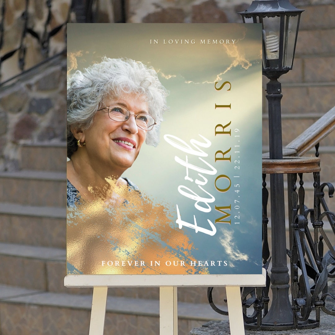 Funeral Welcome Sign Editable Funeral Welcome Poster - Etsy