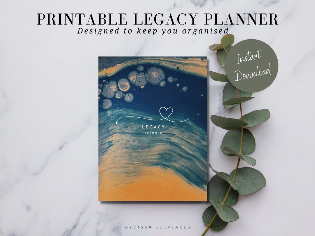 PDF End of Life Planner Legacy Planner Emergency Planner - Etsy