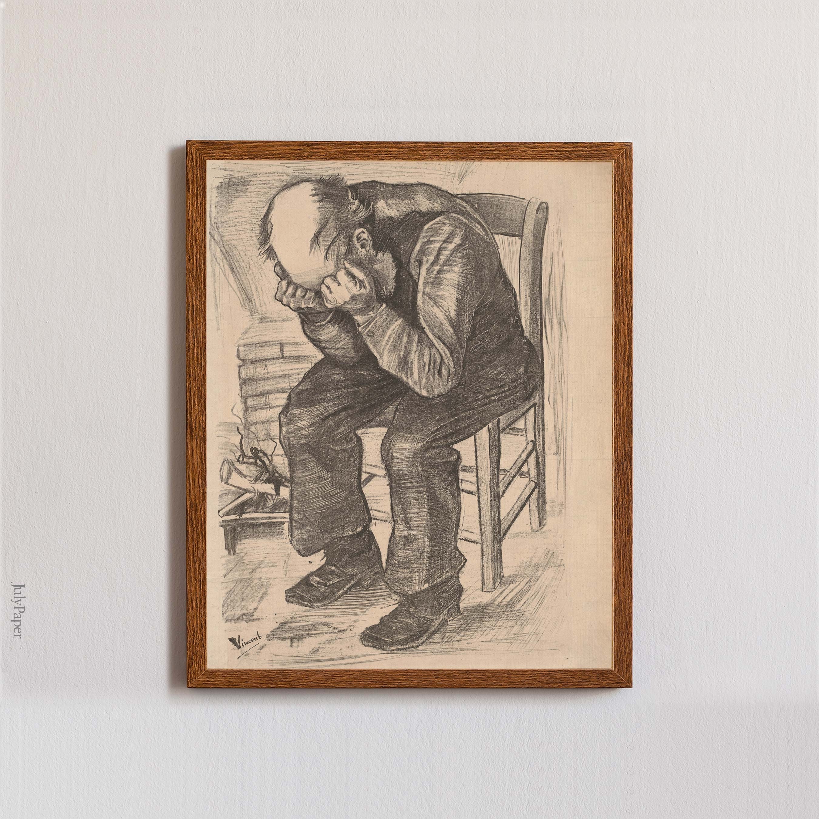 Vincent Van Gogh at Eternitys Gate, Sorrowing Old Man Drawing, Van Gogh ...
