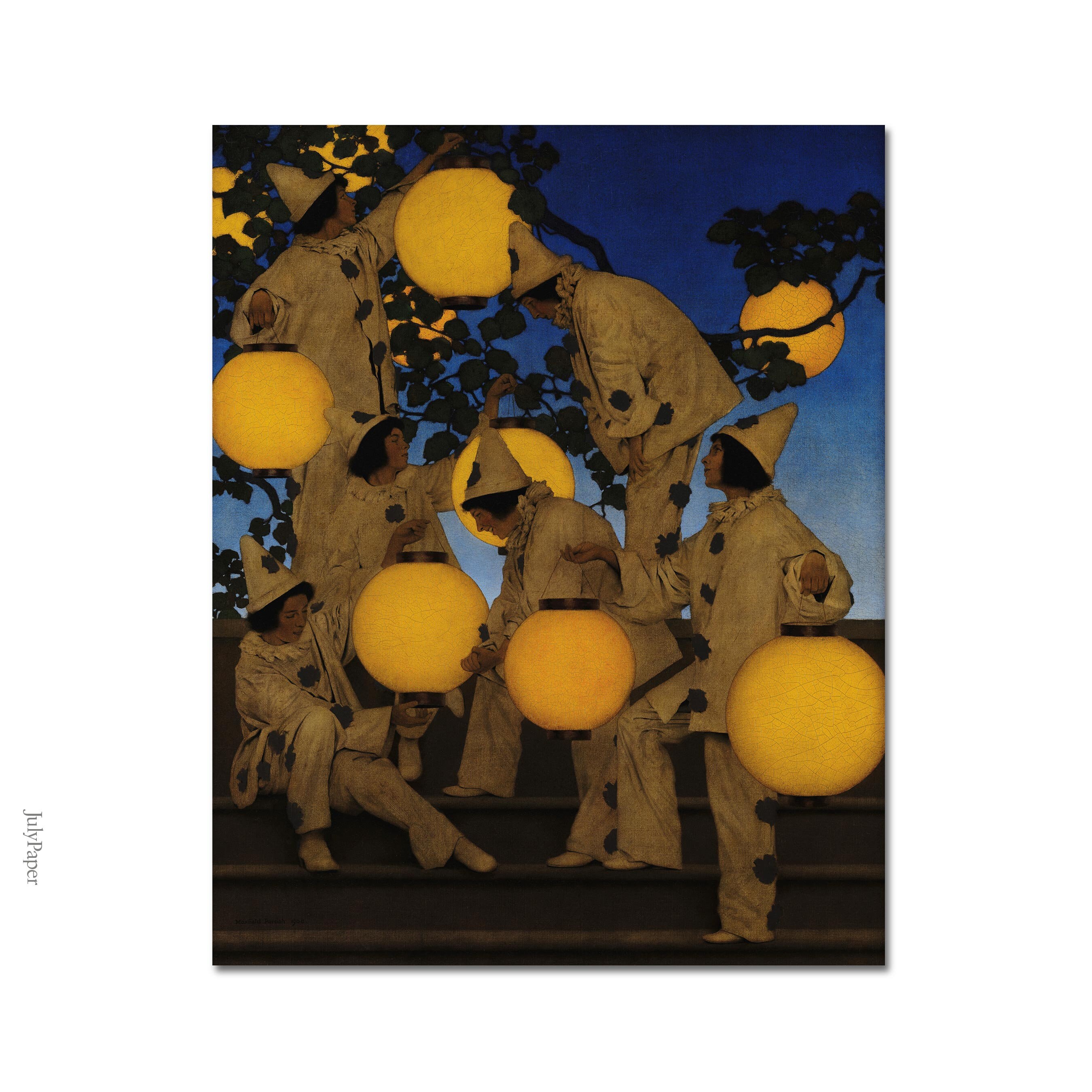 The Lantern Bearer by Maxfield Parrish 1910 Colliers - Etsy