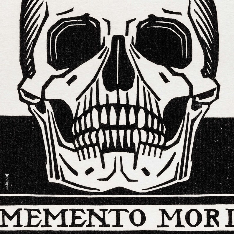 Memento Mori by Julie De Graag Skull Wall Art Vintage Gothic - Etsy Canada